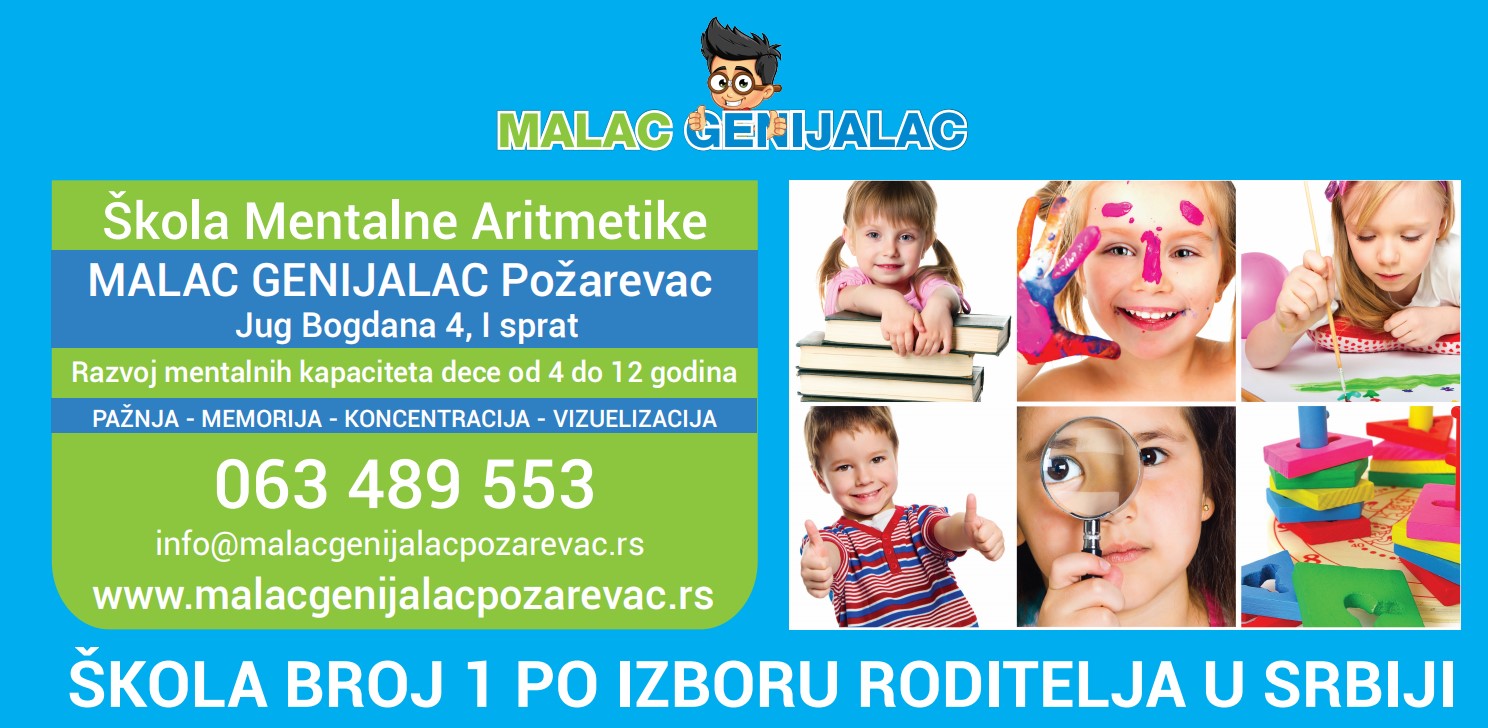 Malac Genijalac Požarevac - Mentalna aritmetika